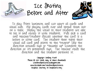 Word Nerd Speech Teach: Ice Skates, Hot Chocolate, and A Freebie!!