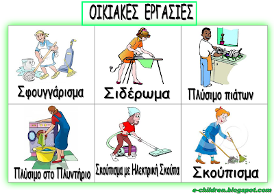Πίνακες Αναφοράς με τις ΟΙΚΙΑΚΕΣ ΕΡΓΑΣΙΕΣ ~ Los Niños