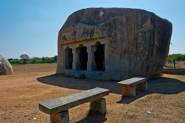 Tamilnadu Tourism: Mahendravadi Rock Cut Cave Temple, Vellore