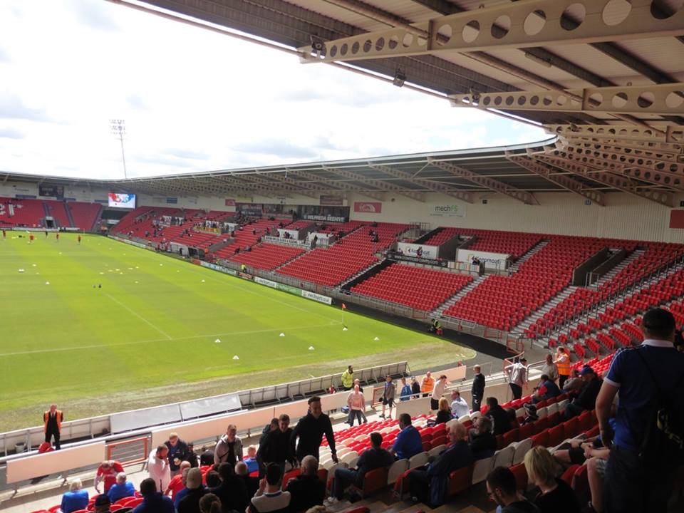 The Rainham End.: Keepmoat Stadium - Doncaster Rovers