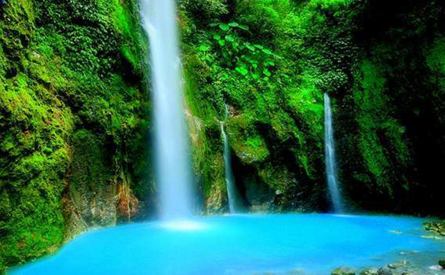 Two Color waterfall at Sibolangit, the best waterfall In Indonesia ...