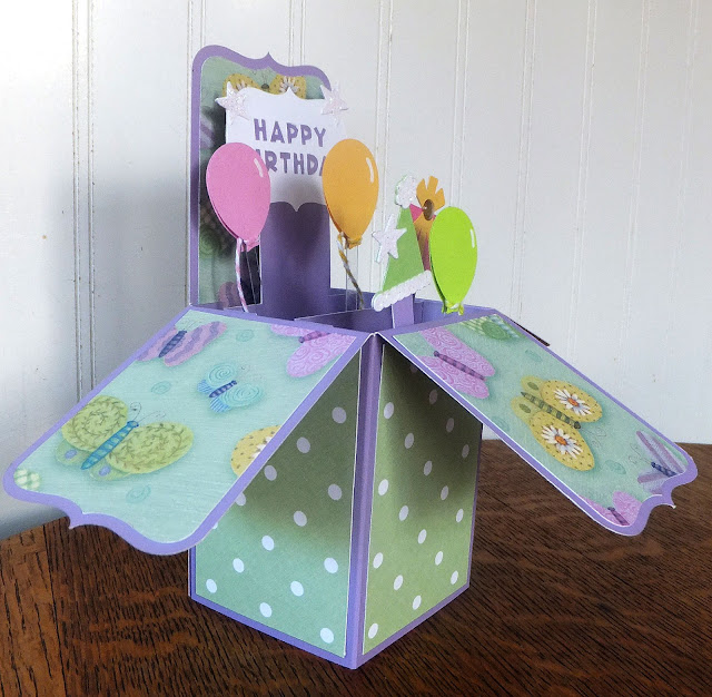 Paper Panacea: Happy Birthday box card...