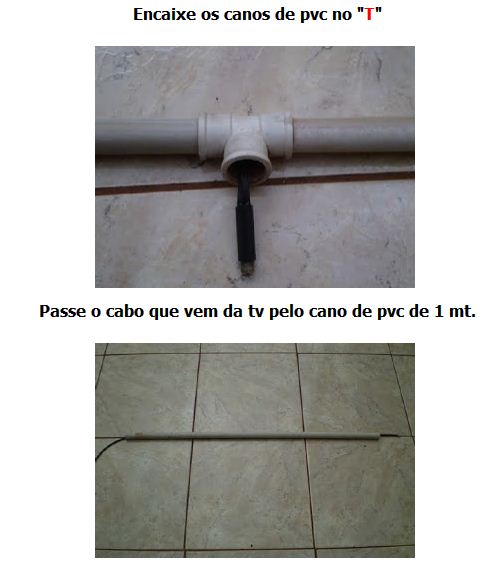 Mundo PVC: Antena de TV em PVC