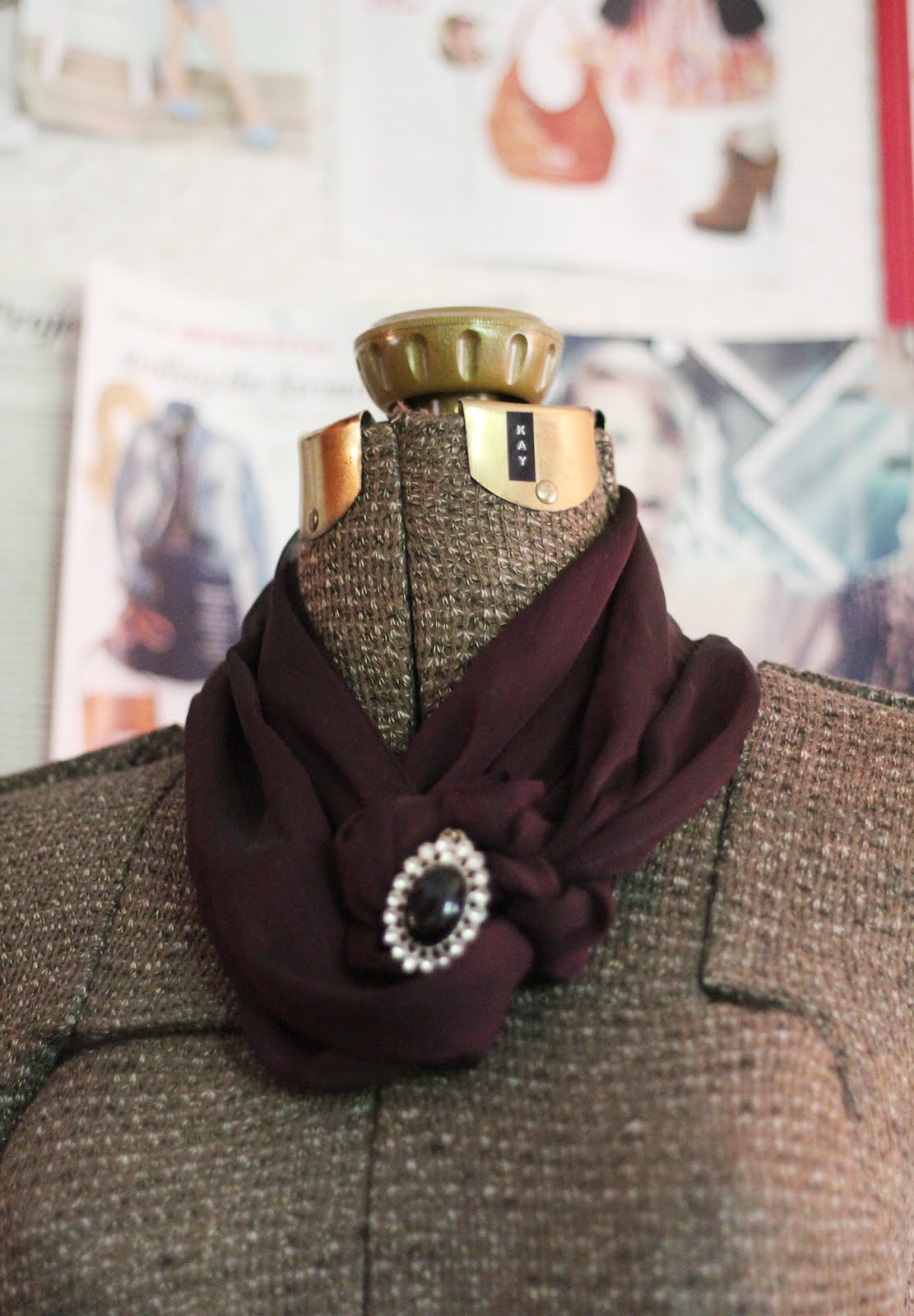Thrift Trick: Contest Winner and 16 Ways Scarf Tutorial #5:Statement ...