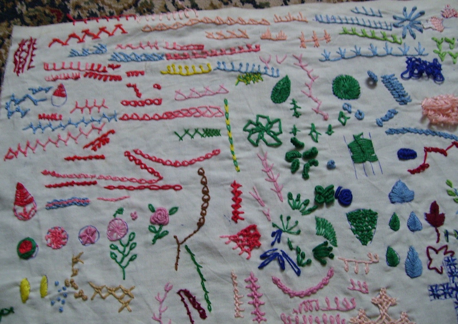 leelas hobbies: Stitch Practice Samples