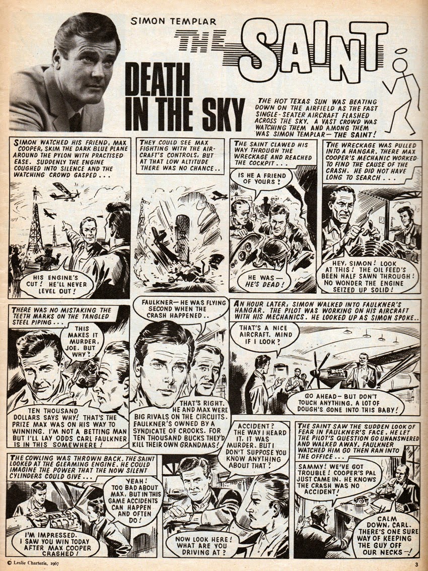 Simon Templar σε πολιτική εφημερίδα - ΑΝΑΜΝΗΣΕΙΣ - GreekComics