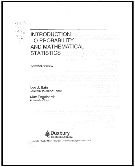 Introduction to Probability and Mathematical Statistics