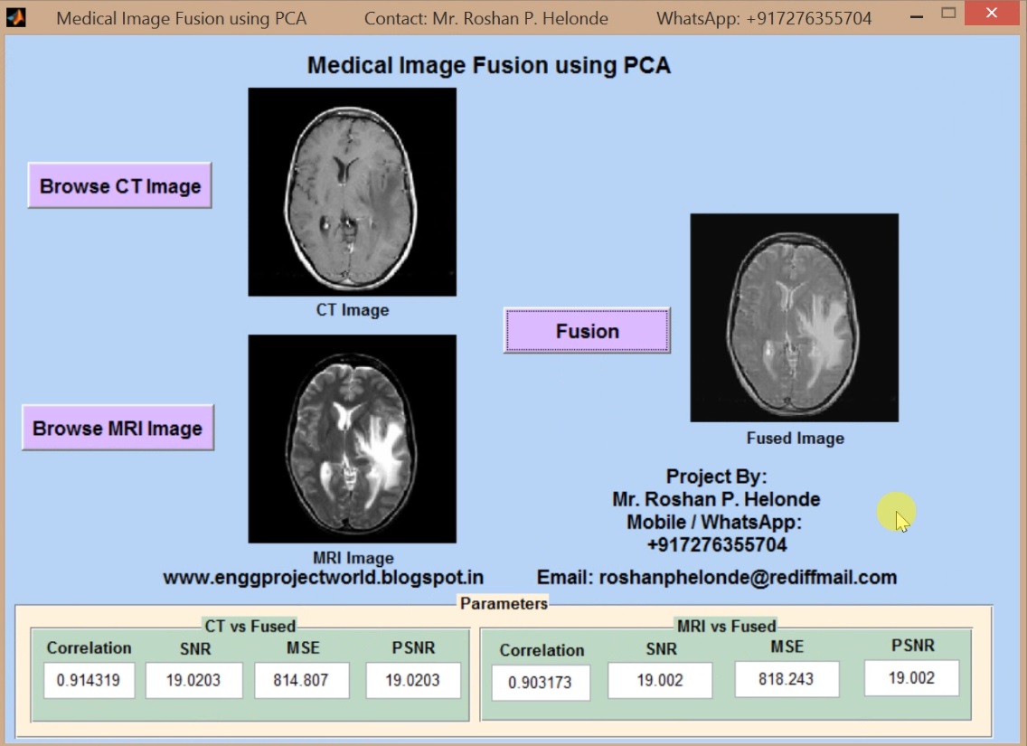 Matlab Code for Image Fusion using PCA Principal Component Analysis full Source Code FINAL YEAR ...