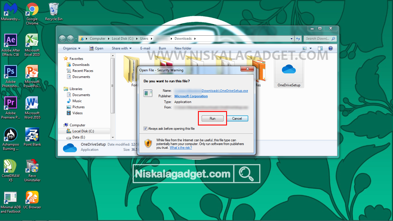 Cara Install OneDrive di Windows 7 Bagi Pemula - Niskala Gadget