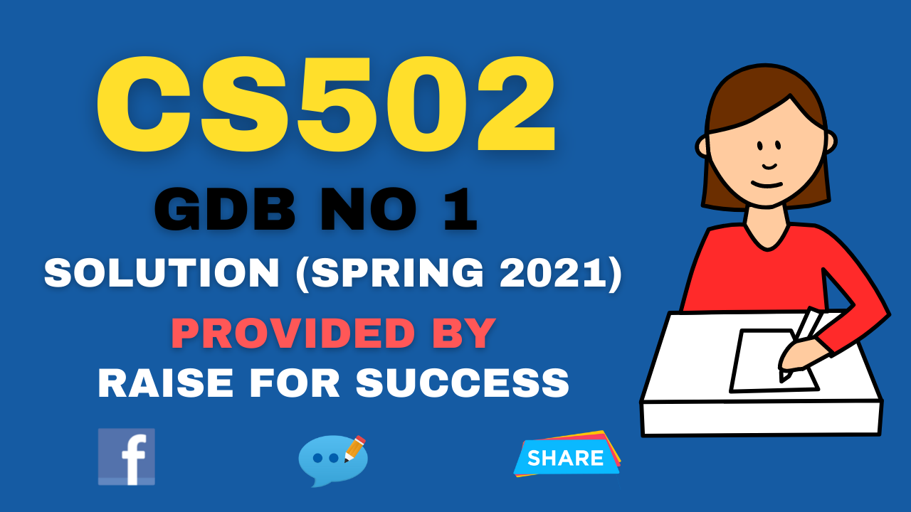 Cs502 Fundamentals Of Algorithm Gdb No 1 Solution Spring 2021