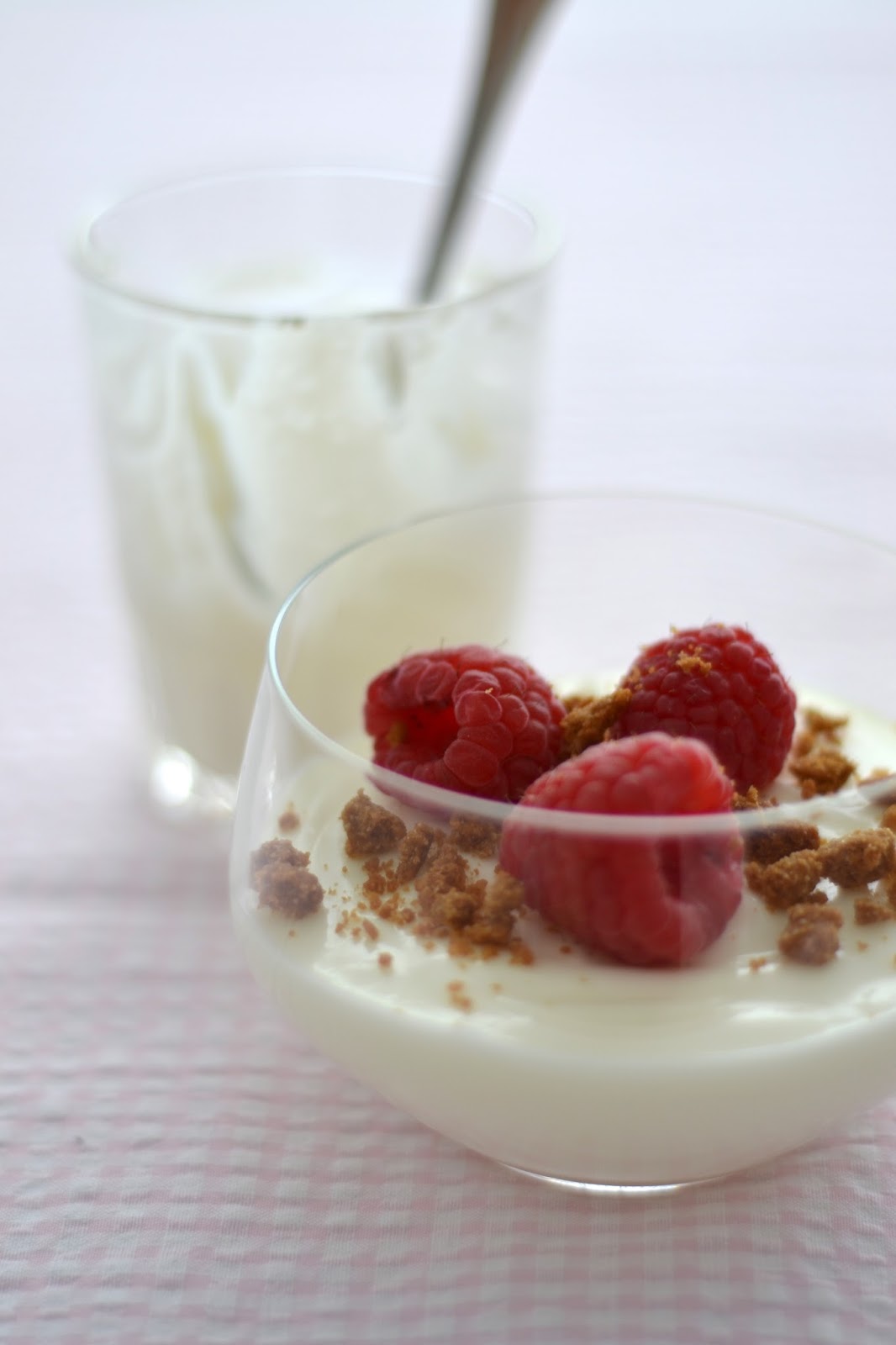 Simple comme une mousse de fromage blanc, framboises, spéculoos