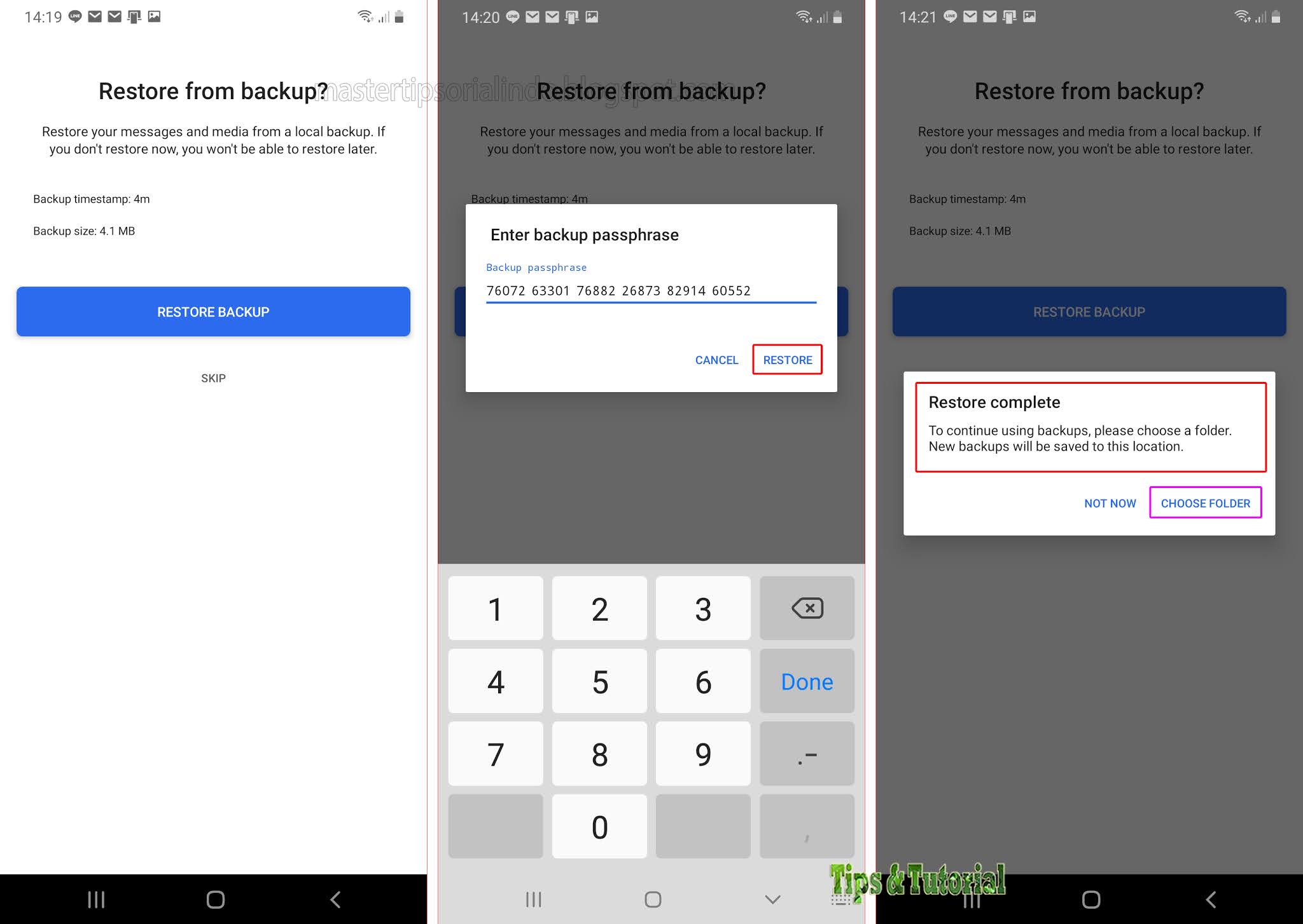 Cara Backup dan Restore Chat Signal - Mastertipsorialindo