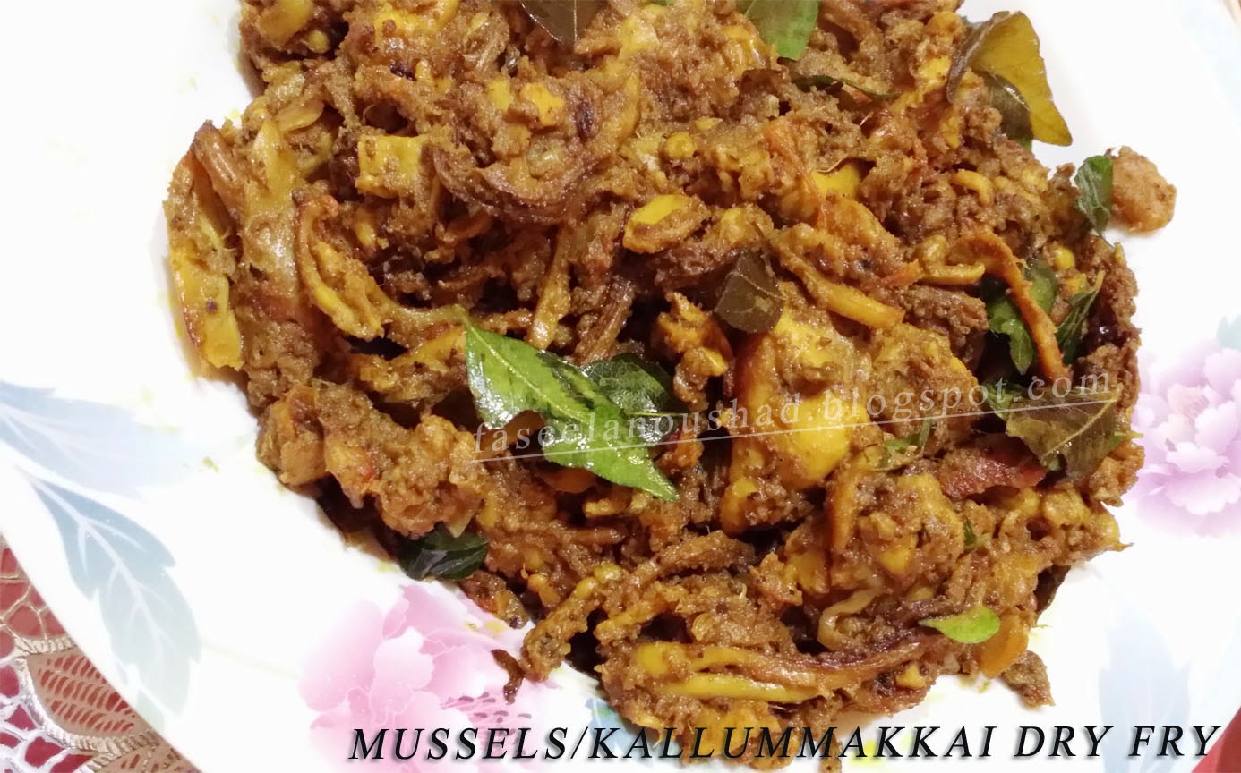 GOOD FOOD ENDS WITH GOOD TALK: Mussels/Kallumakaaya dry fry