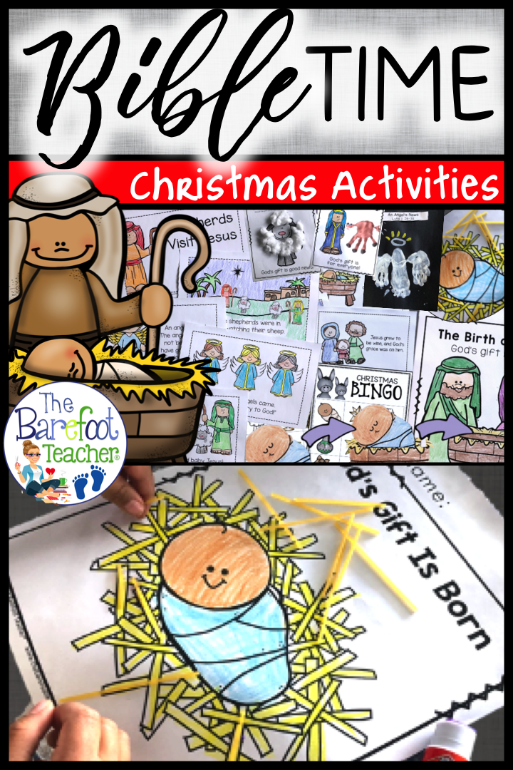 Bible Time: Nativity Christmas Activities for Kids | The Barefoot Teacher