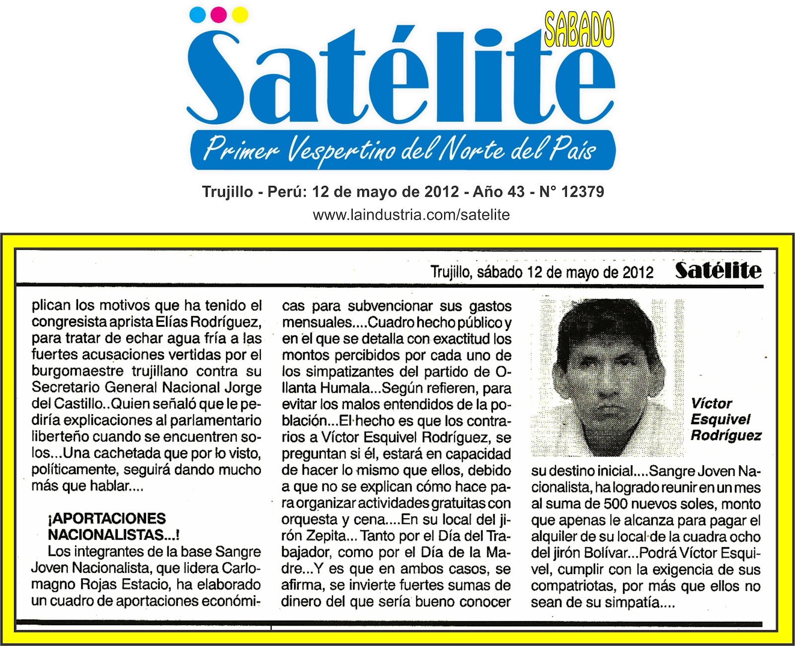 Sangre Joven Nacionalista: NOTAS PERIODÍSTICAS - 4