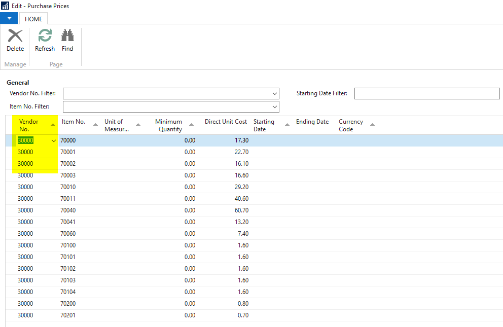 MS Dynamics 365 Business Central : What is Sales Price and Purchase ...