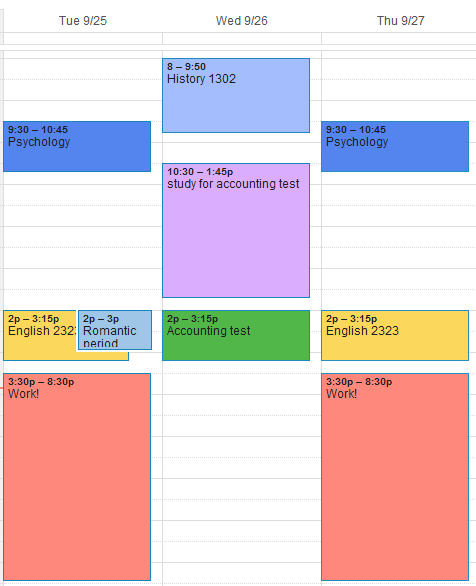 The UT Tyler Student Blog: The Power of Using a UT Tyler Planner