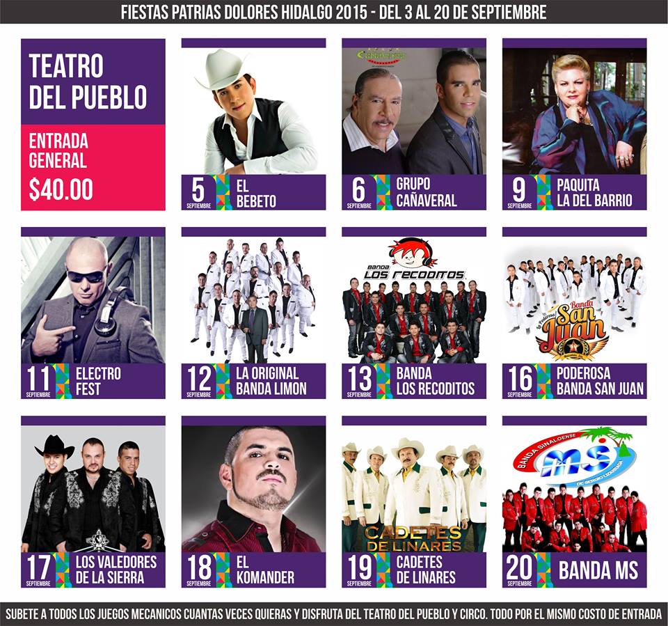 Fiestas Patrias Dolores Hidalgo 2015 Ferias De México
