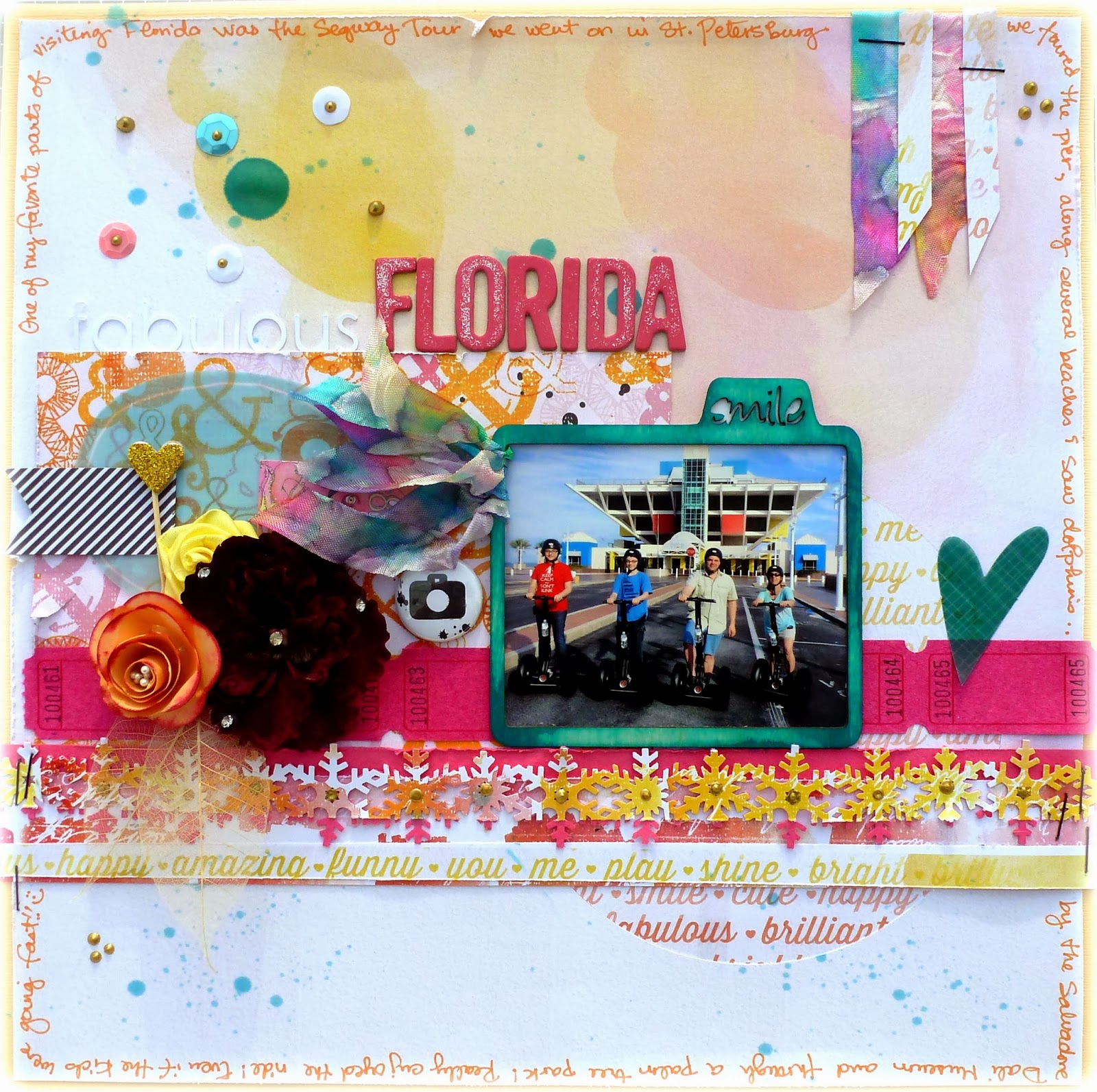 Mitralee: fabulous Florida: SEGWAY Layout for Life.Paper.Scrapbook ...