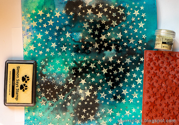 Layers of ink: Starry Sky Background