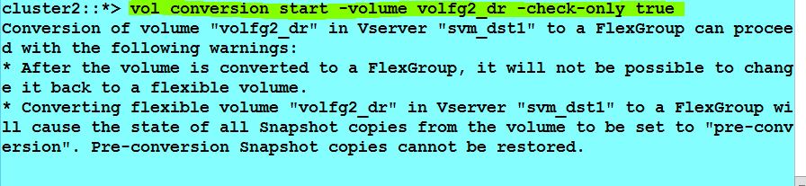 Remote Infrastructure Management: NetApp ONTAP 9.7 - Converting FlexVol ...