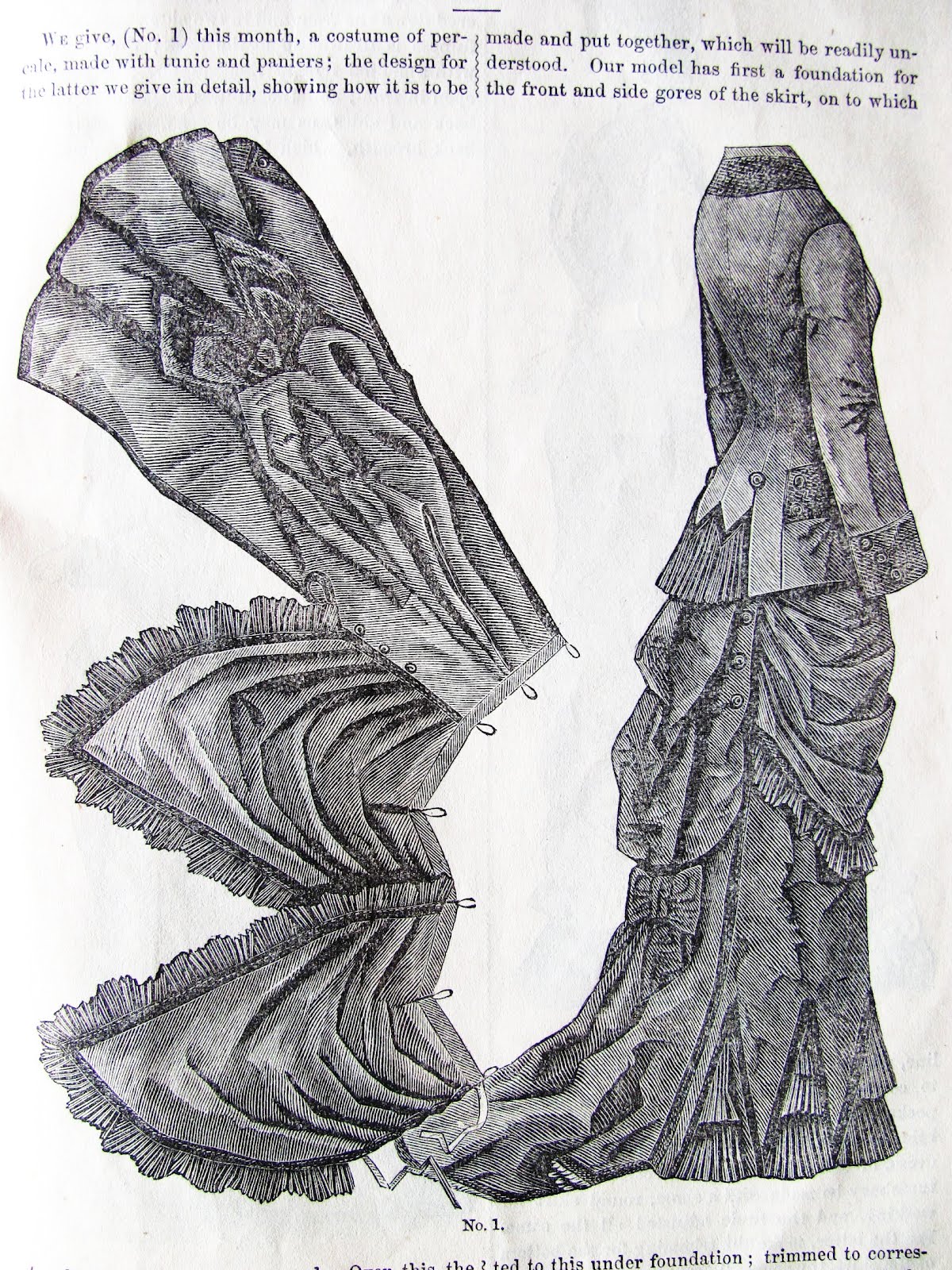 Pintucks: Draping a Victorian Bustle: How to Create a Bustle Skirt