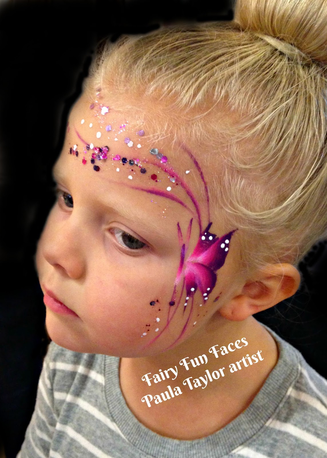 Paula Taylor's Art: Girls Face Painting