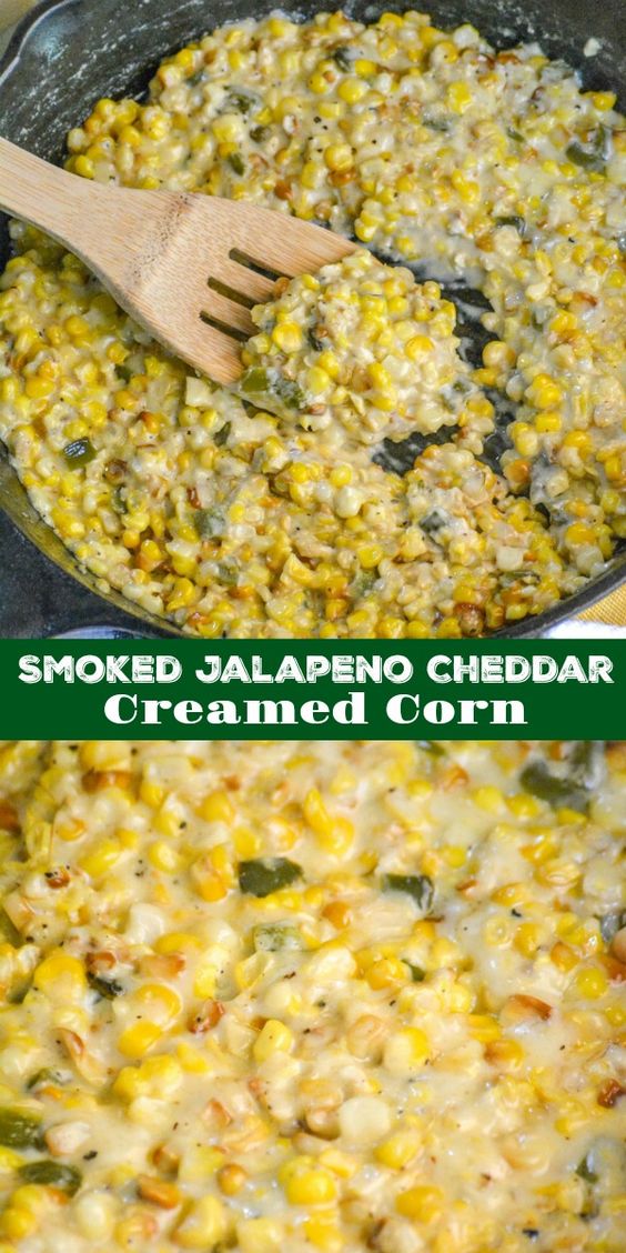 Smoked Jalapeno Cheddar Creamed Corn