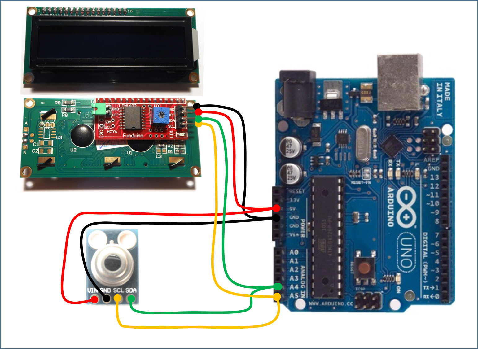 TecnoMelque: Arduino termômetro sem contato MLX90614