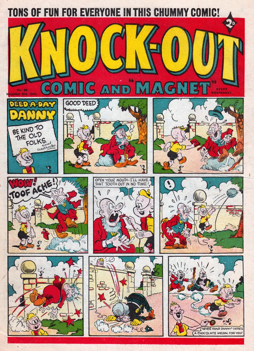 BLIMEY! The Blog of British Comics: A Knock-Out cover! (1940)