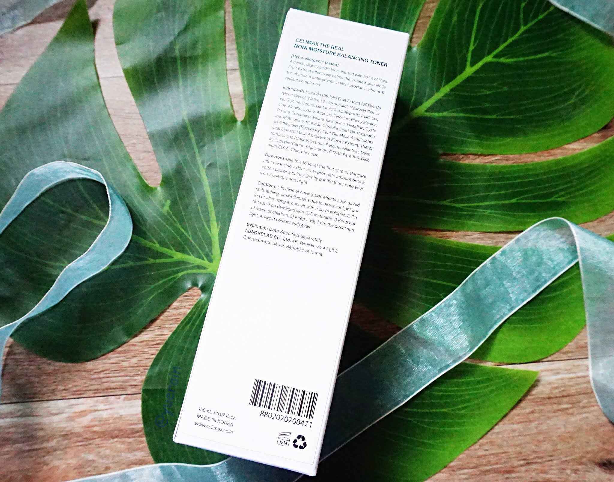 GREAT SKINandLIFE: REVIEW ON CELIMAX NONI ENERGY BALANCING TONER