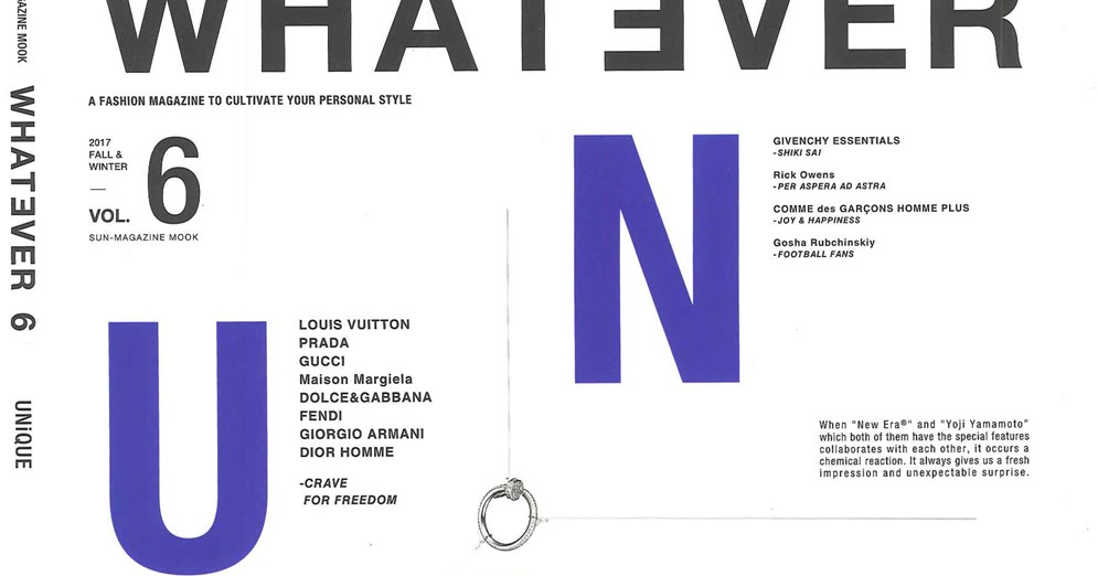 NEWS：WHATEVER magazine VOL.6｜コムデギャルソン店舗マップ