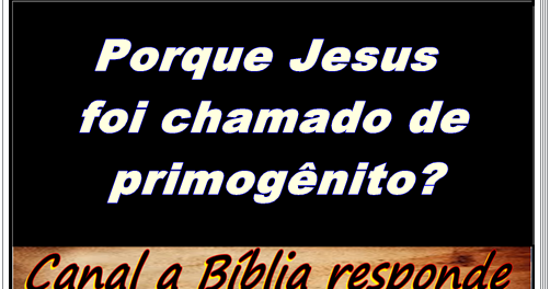 perguntas e respostas da biblia : Porque Jesus foi chamado de primogênito?