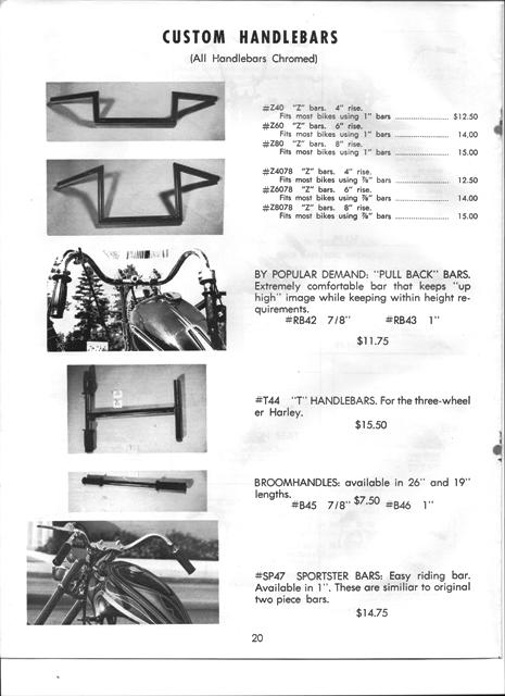 AEE Choppers: fifth installment of the 1969 AEE Choppers catalog