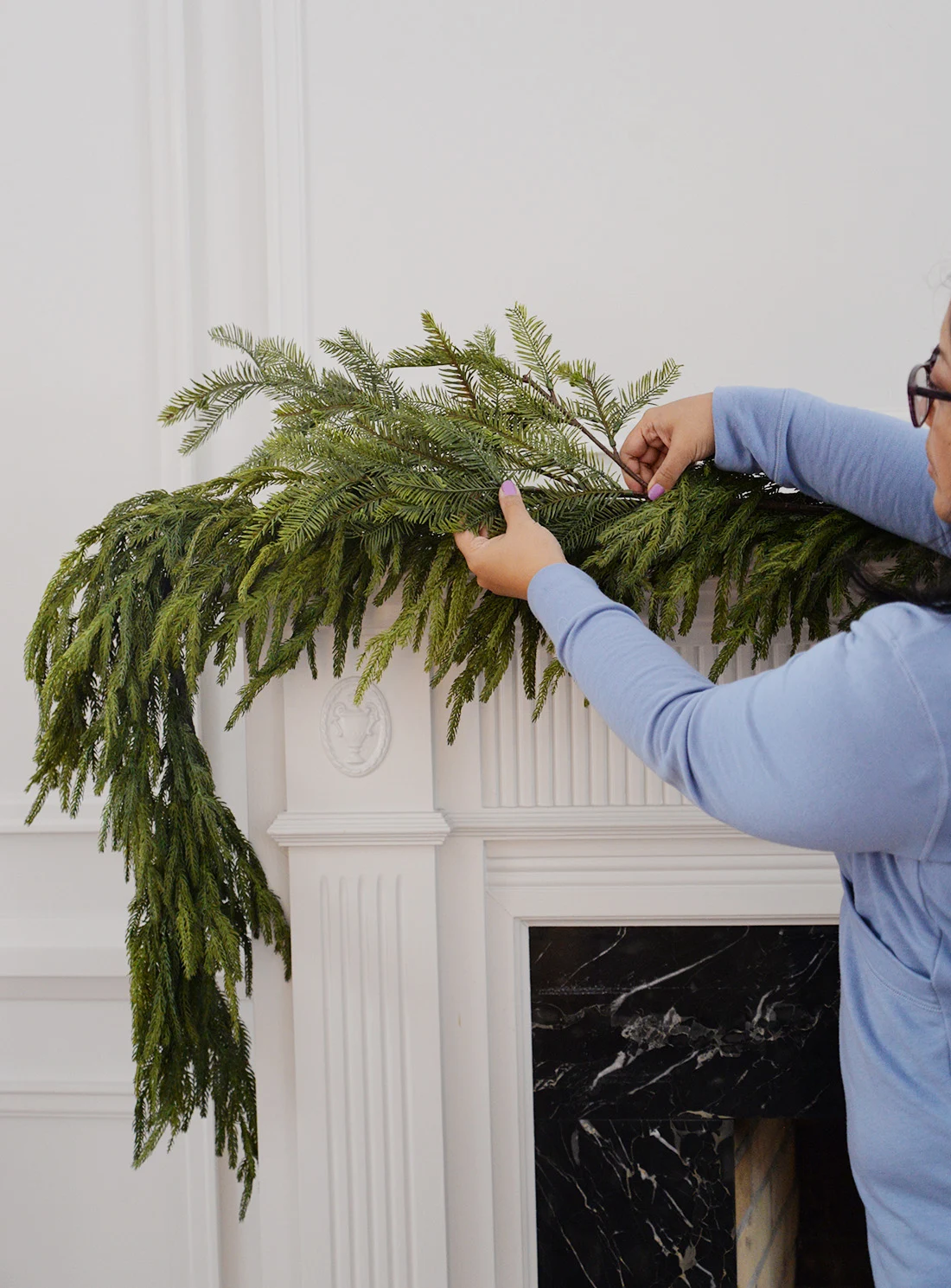 How To Hang Garland On A Mantle (Or Mantel) - Rambling Renovators
