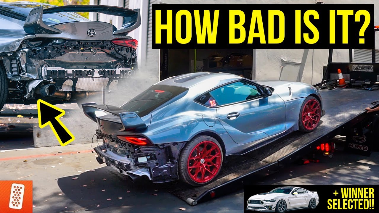 We Bought a CRASHED Toyota Supra & We're going to Rebuild it!