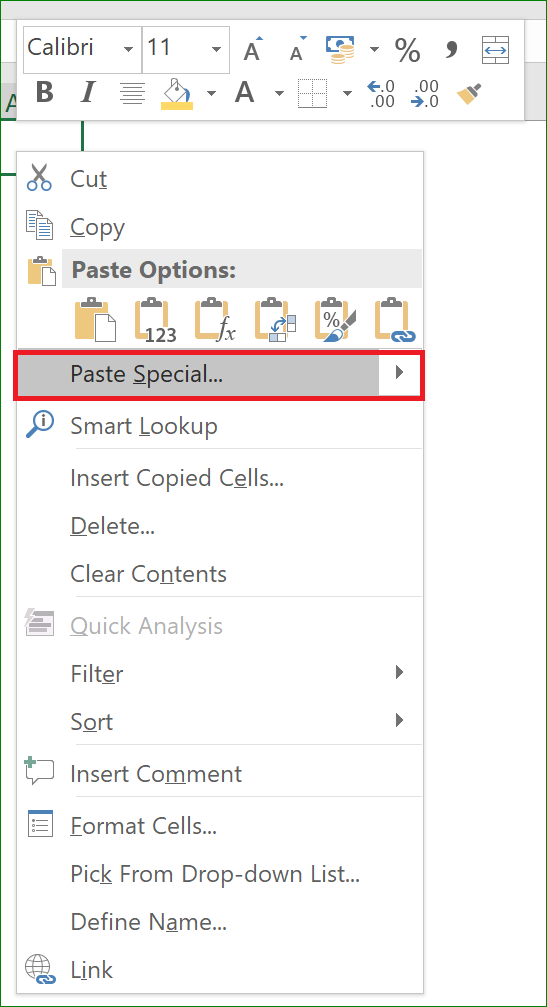 Paste Special Excel - ExcelManiacs