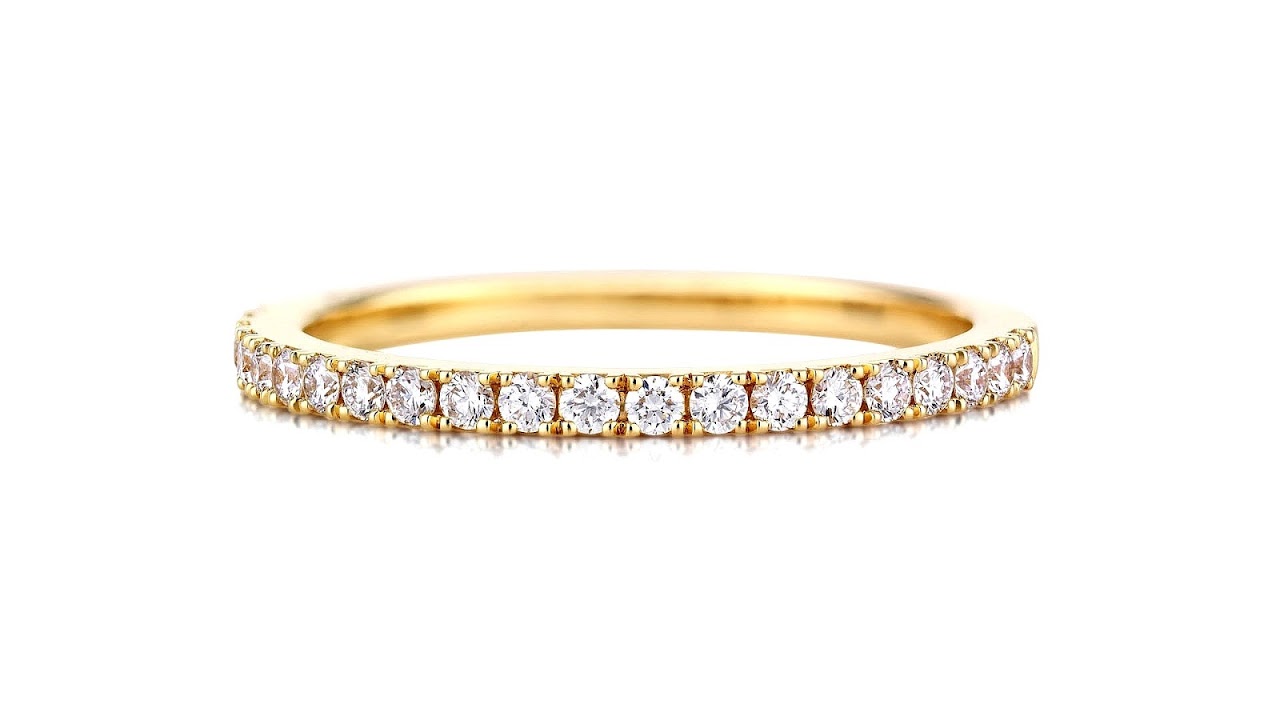Yellow Gold Pave Ring - Gold Choices