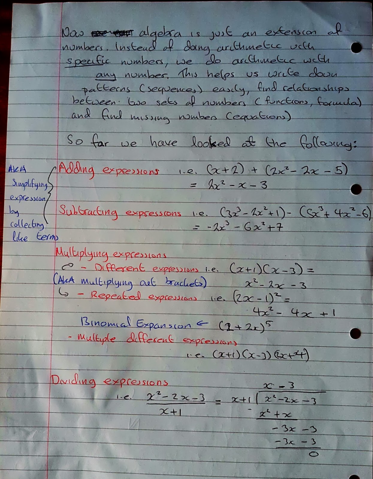 A Level Maths Notes: A2 - Introduction to Rational Algebra