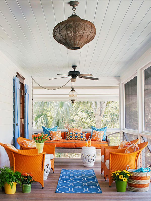 Outdoor Living | bright and colorful outdoor living spaces | Cool Chic ...