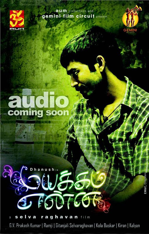 Mayakkam Enna Movie Dhanush Richa Gangopadhyay Latest New Posters ...
