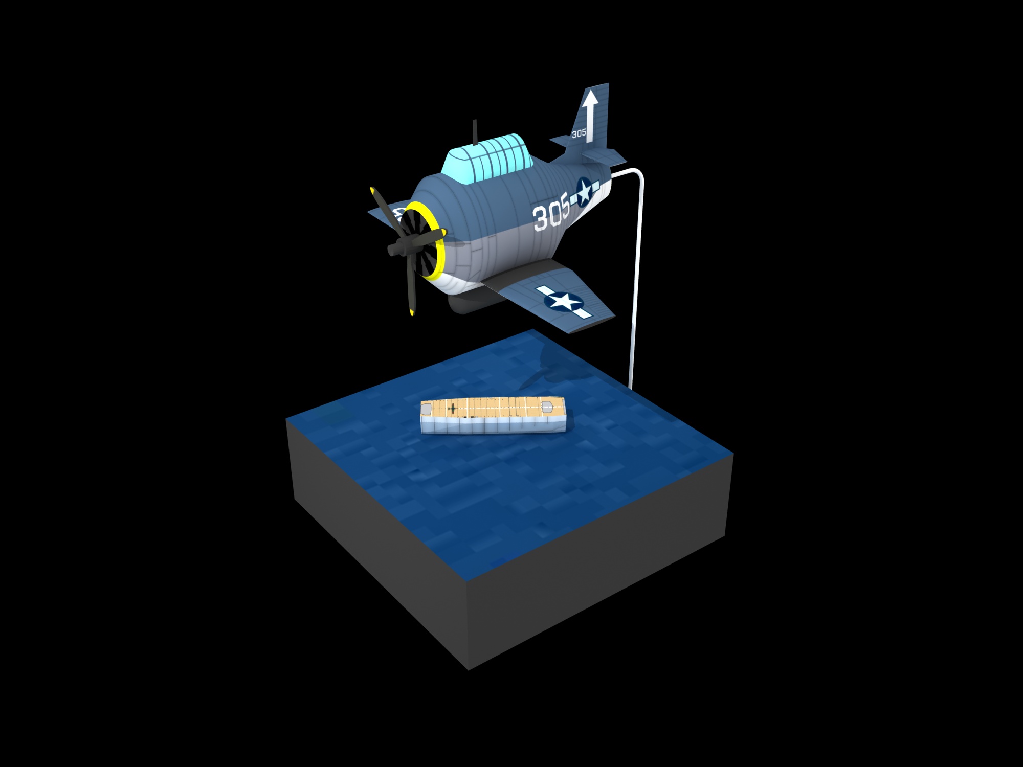 paperhobby: GRUMMAN TBF AVENGER TOON SCALE PAPERMODEL