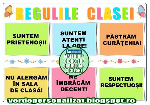 verde personalizat: Regulile clasei 03