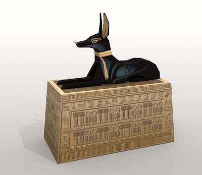 Papercraft - Ancient Egypt Anubis Box - Papercraft4u | Free Papercrafts ...