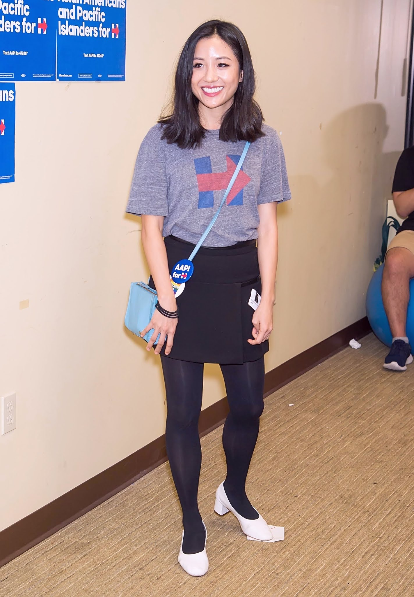 Celebrity Legs and Feet in Tights: Constance Wu`s Legs and Feet in Tights 3