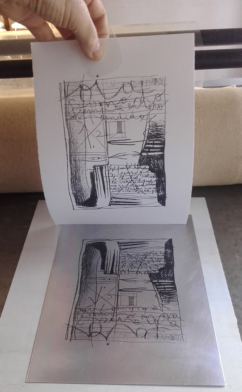 Grabado menos tóxico: Litografía con limón y miel