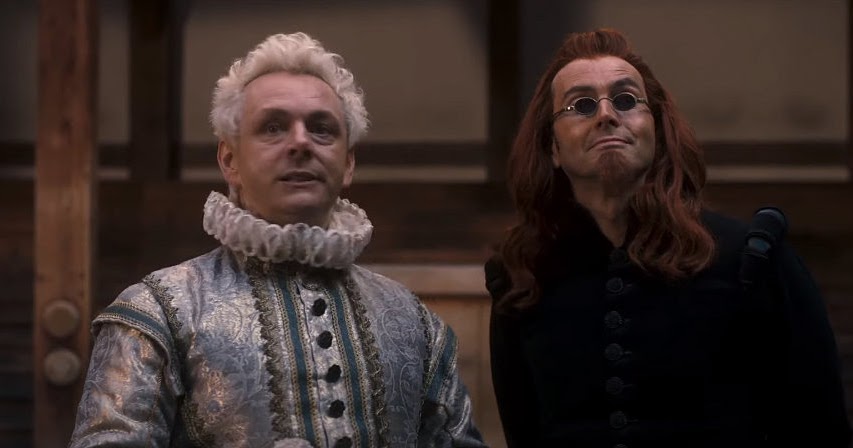 VIDEO: Good Omens Crowley And Aziraphale Visit The Globe