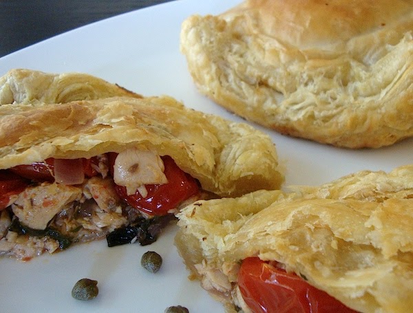 Mia's Domain: Salmon Basil Tomato Pasties