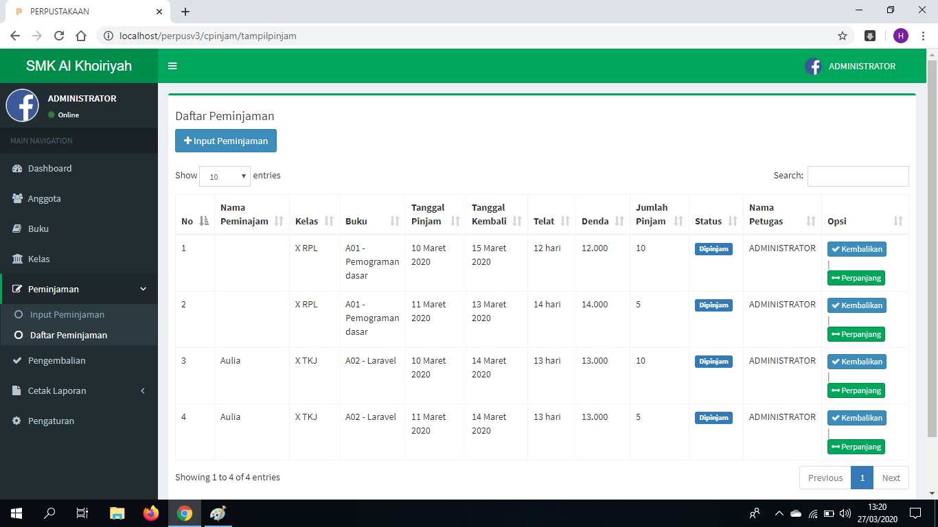 Source Code Aplikasi Perpustakaan Menggunakan CodeIgniter Gratis ... Source Code Aplikasi Perpustakaan Menggunakan CodeIgniter Gratis ...