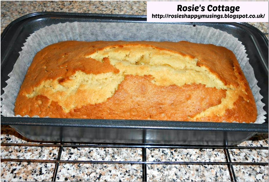 Rosie's Cottage: "Cheer-Up" Lemon Drizzle Sponge Loaf